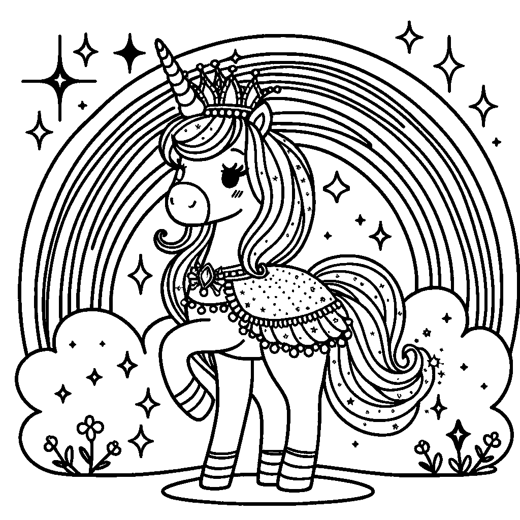 Princess Unicorn Coloring Page Print Coloring Pages Princess Unicorn Coloring Page Print Coloring Pages