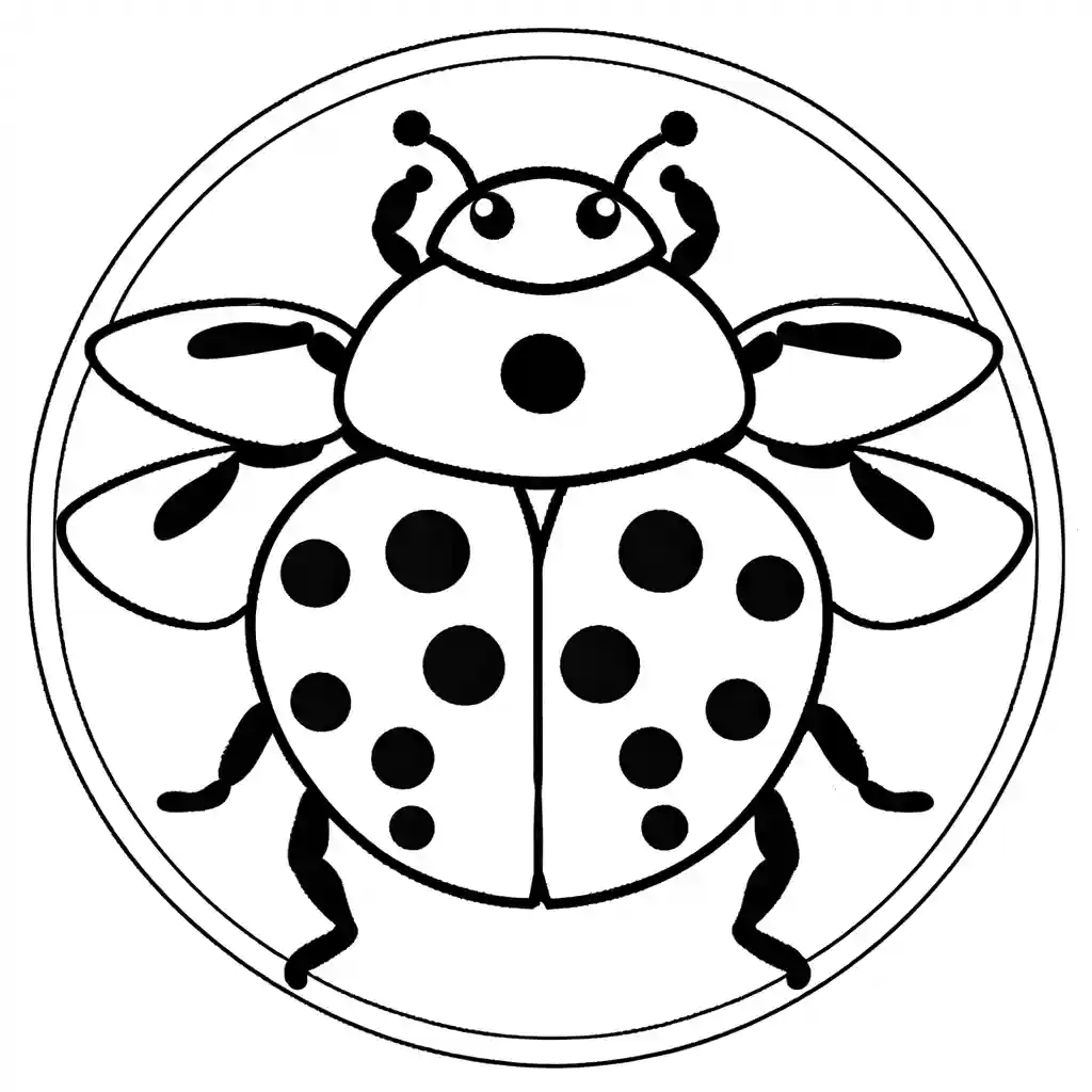 Cute ladybug coloring page Lulu Pages