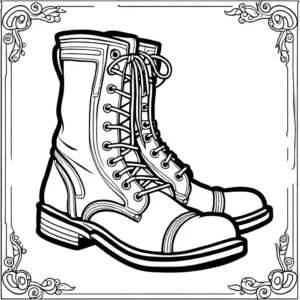 100+ Boot Coloring Pages for Free • Lulu Pages