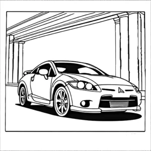 Beetle car coloring page Lulu Pages