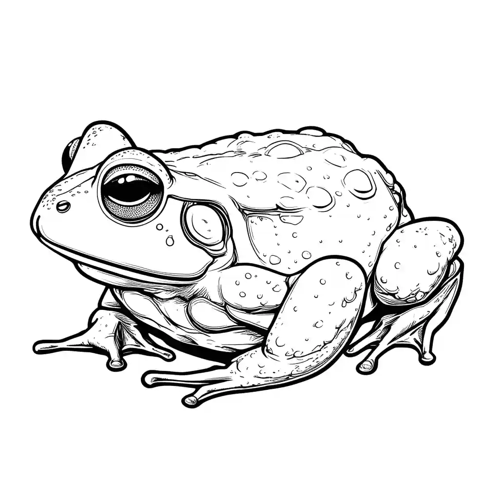 Toad coloring page for kids Lulu Pages