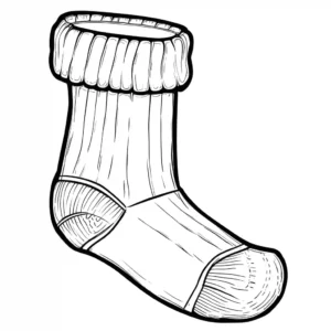 100+ Socks Coloring Pages for Free • Lulu Pages