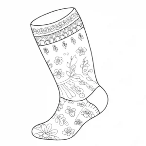 100+ Socks Coloring Pages for Free • Lulu Pages