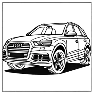 Audi a4 sedan coloring page Lulu Pages