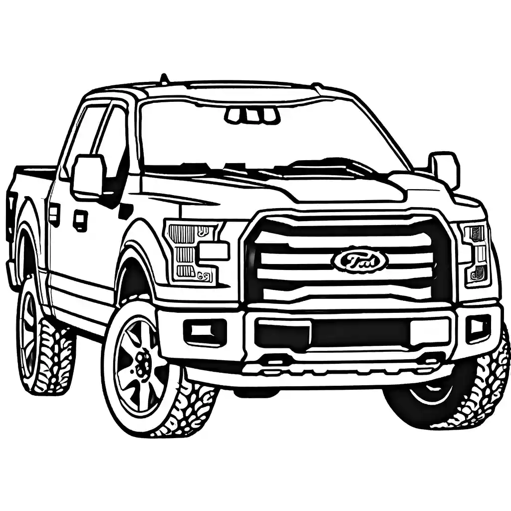 Ford f-150 truck coloring page Lulu Pages