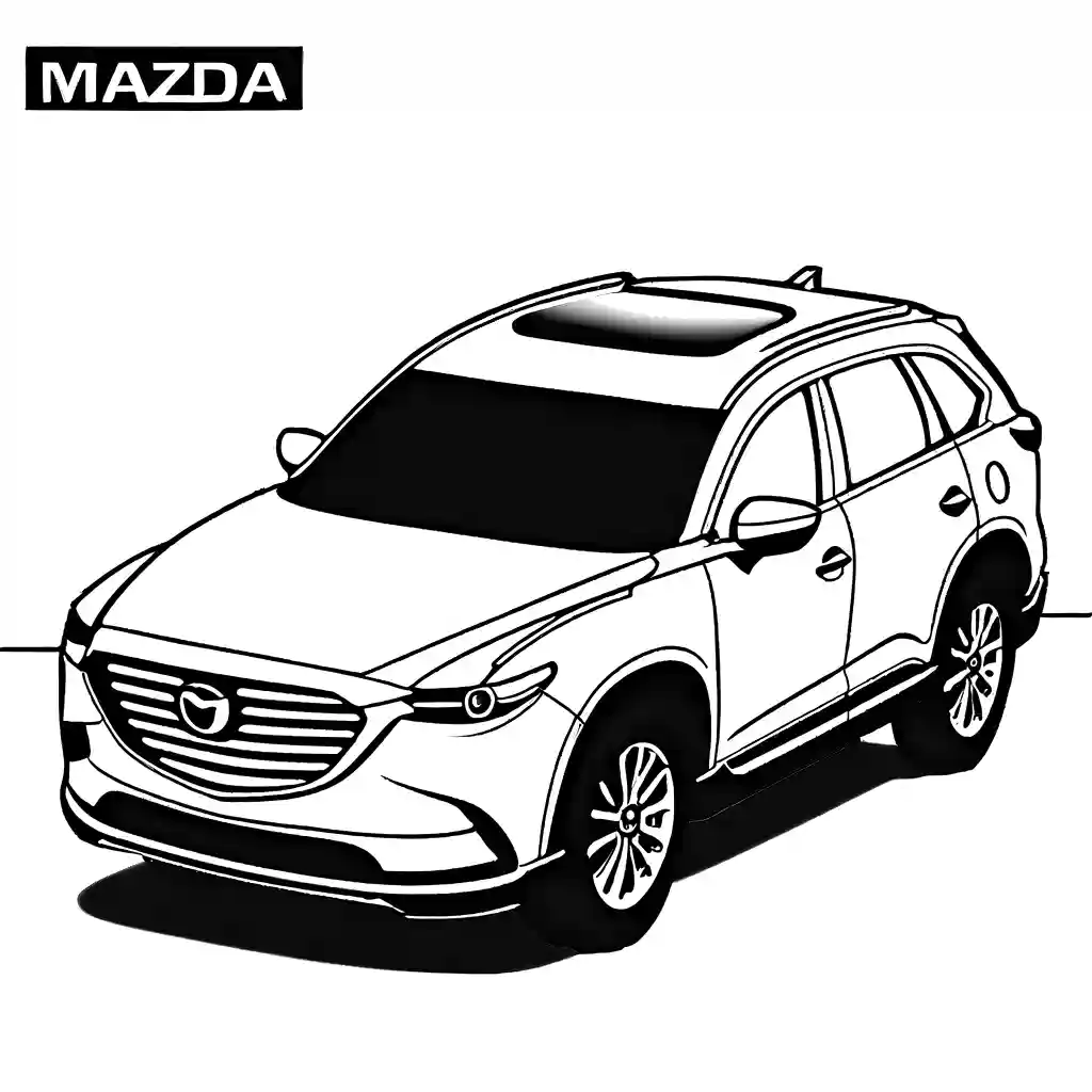 Mazda cx-9 coloring page Lulu Pages