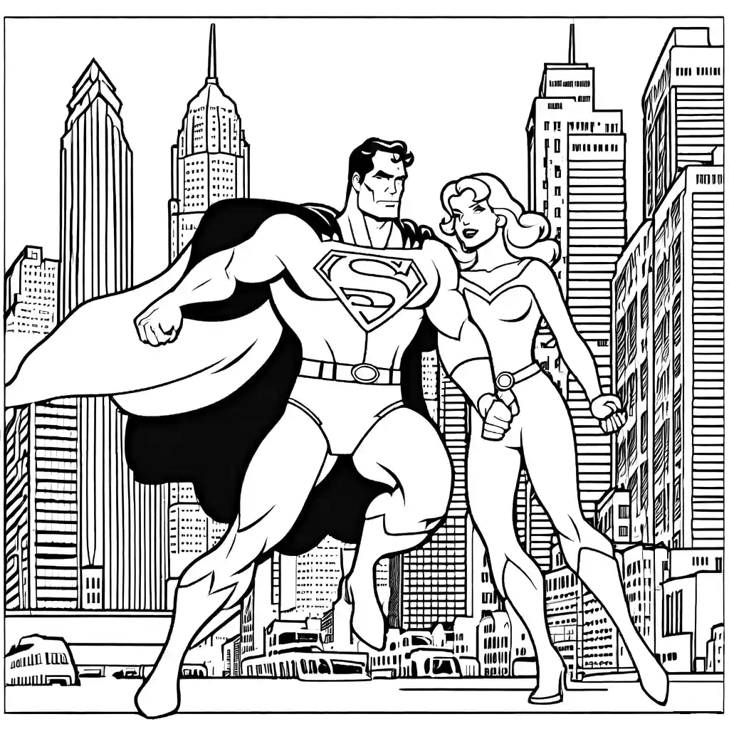 Superman saving lois lane coloring page Lulu Pages