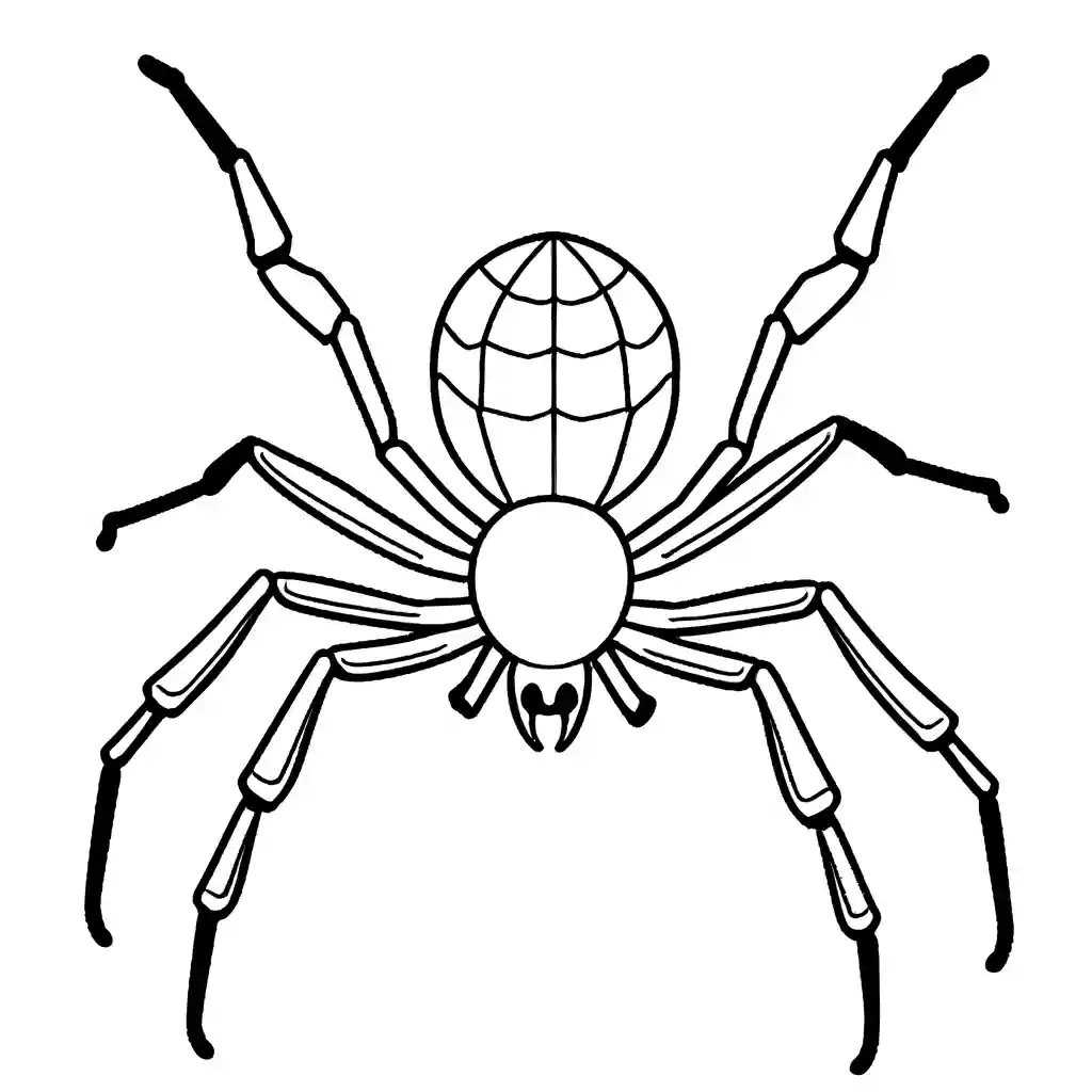 Coloring page of a spider Lulu Pages