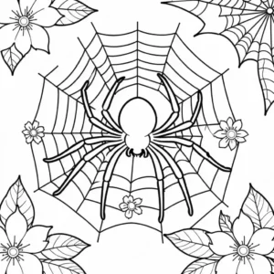 Coloring page of a spider Lulu Pages