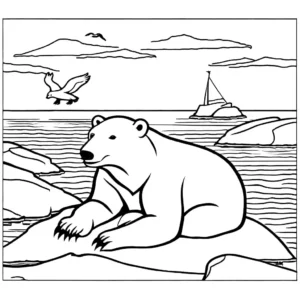 100+ Printable Polar Bear Coloring Pages for Free • Lulu Pages