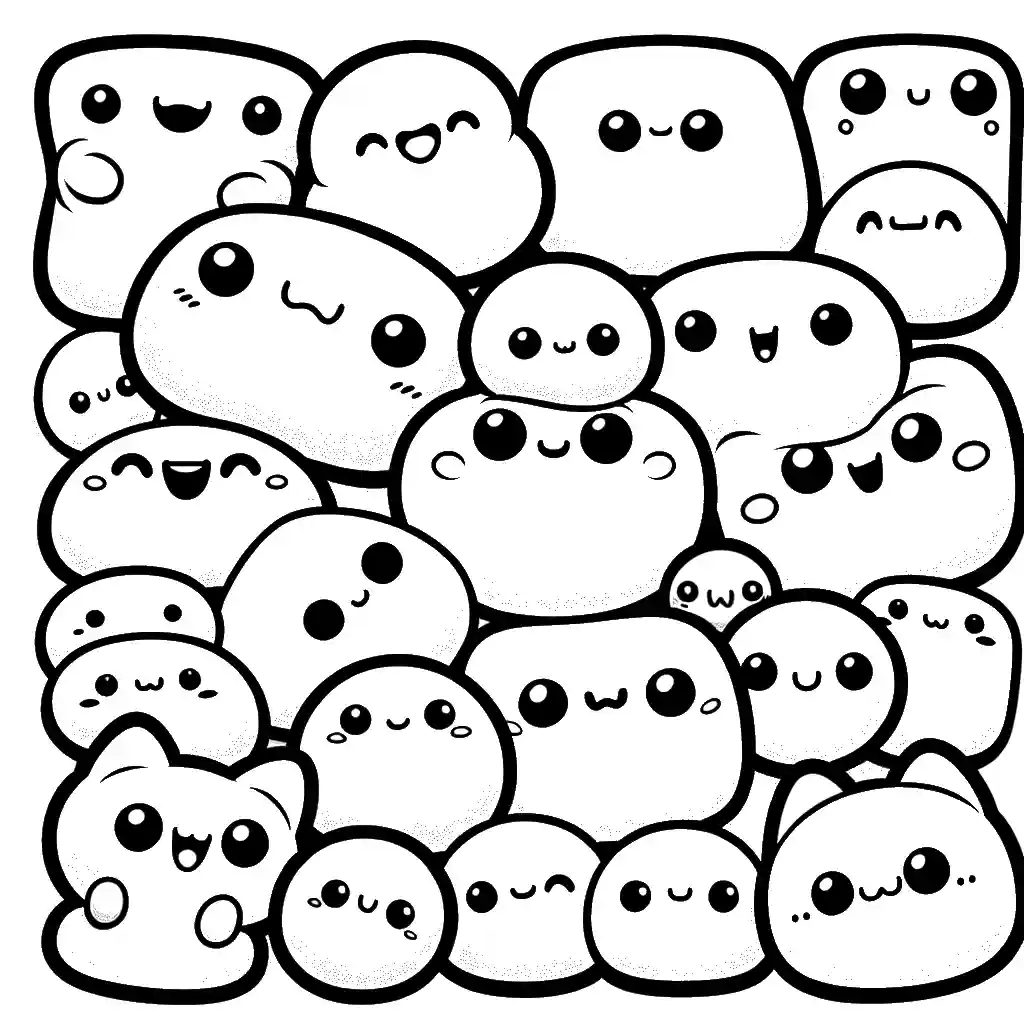 Squishmallow collection for coloring Lulu Pages