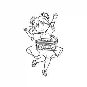 Plus-Size Woman Coloring Page | Body Positive Line Art Lulu Pages