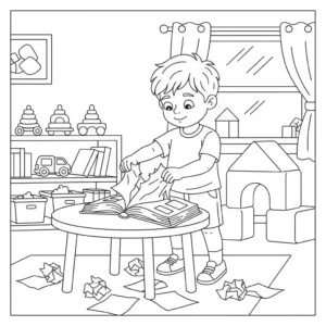 Playground Bully Coloring Page Lulu Pages